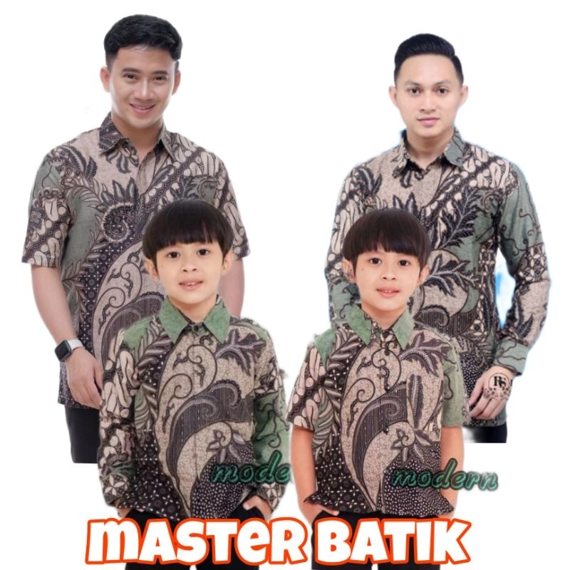 Jual master batik jual batik pria dan batik anak motif kate ijo ...