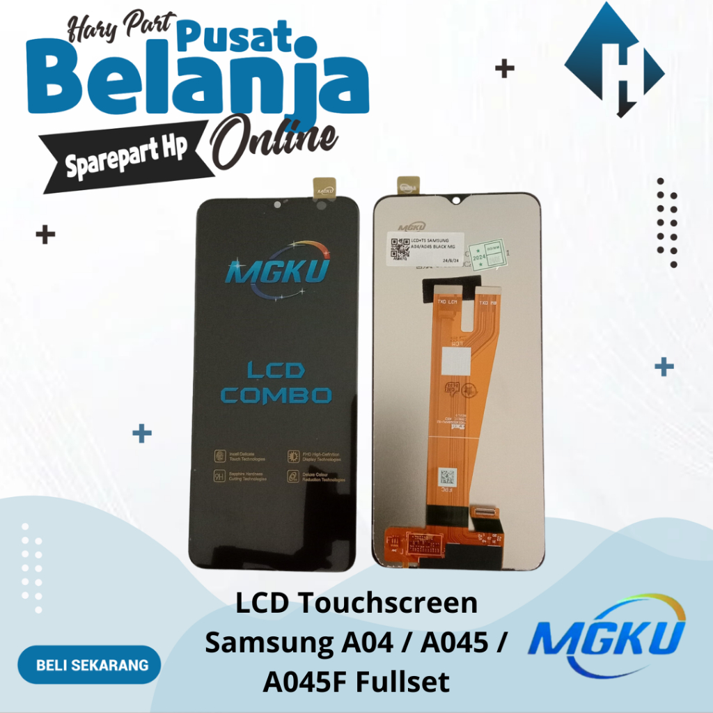 Jual LCD Touchscreen Samsung A04 / A045 / A045F Fullset | Shopee Indonesia