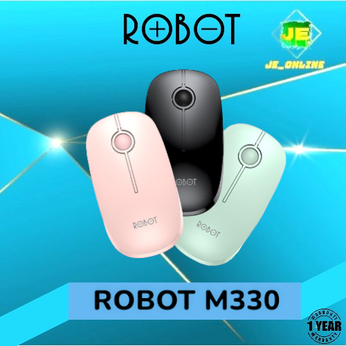 Jual Robot M330 Wireless Mouse Silent Key Cherry Scroll Wheel | Shopee ...