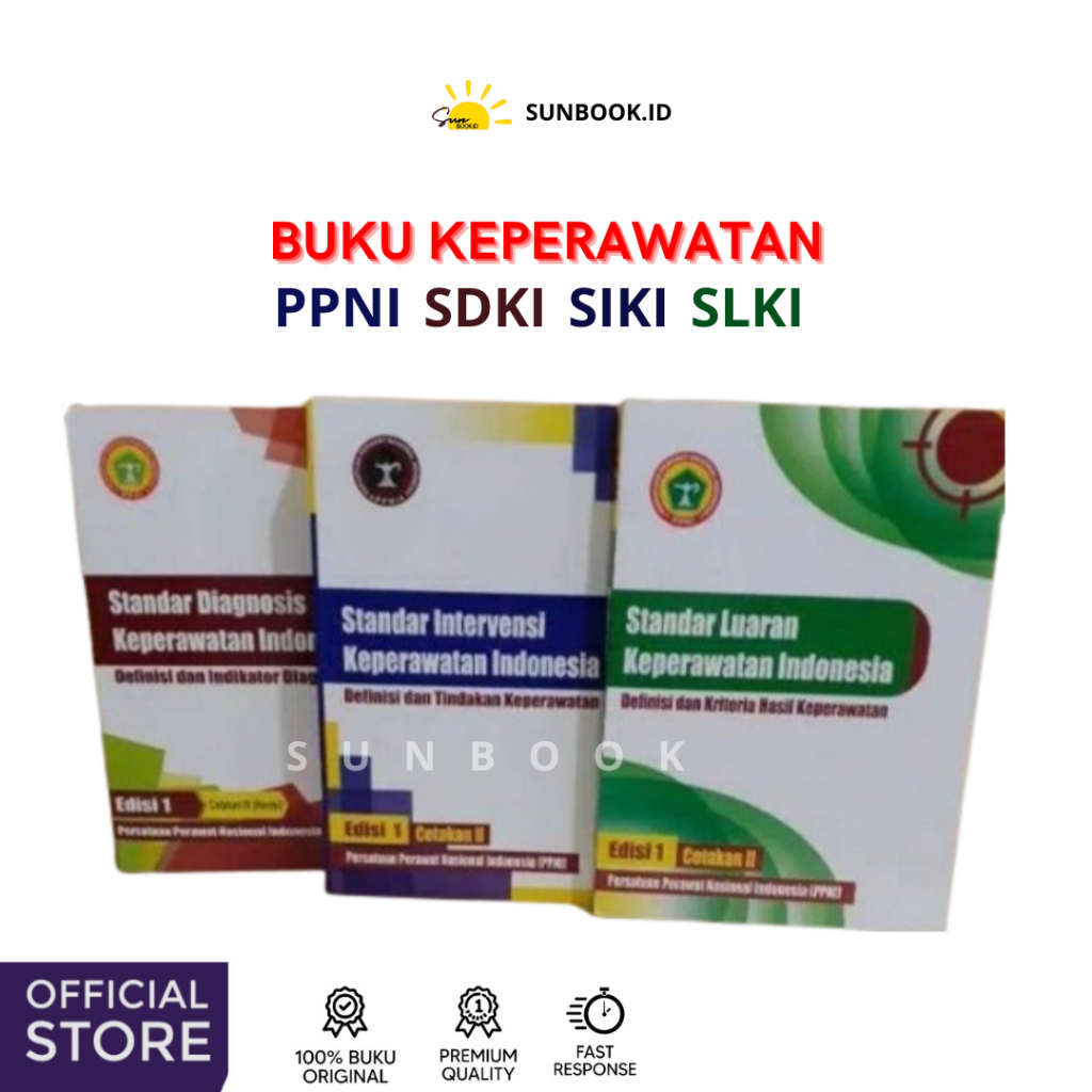 Jual Paket 3 Buku PPNI Standar Keperawatan Indonesia SIKI SDKI SLKI Original | Shopee Indonesia