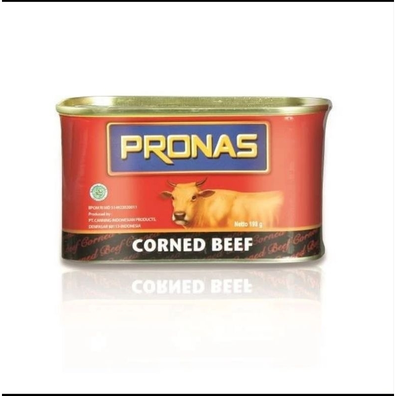 Jual KORNET DAGING SAPI PRONAS CORNED BEEF 198GR | Shopee Indonesia