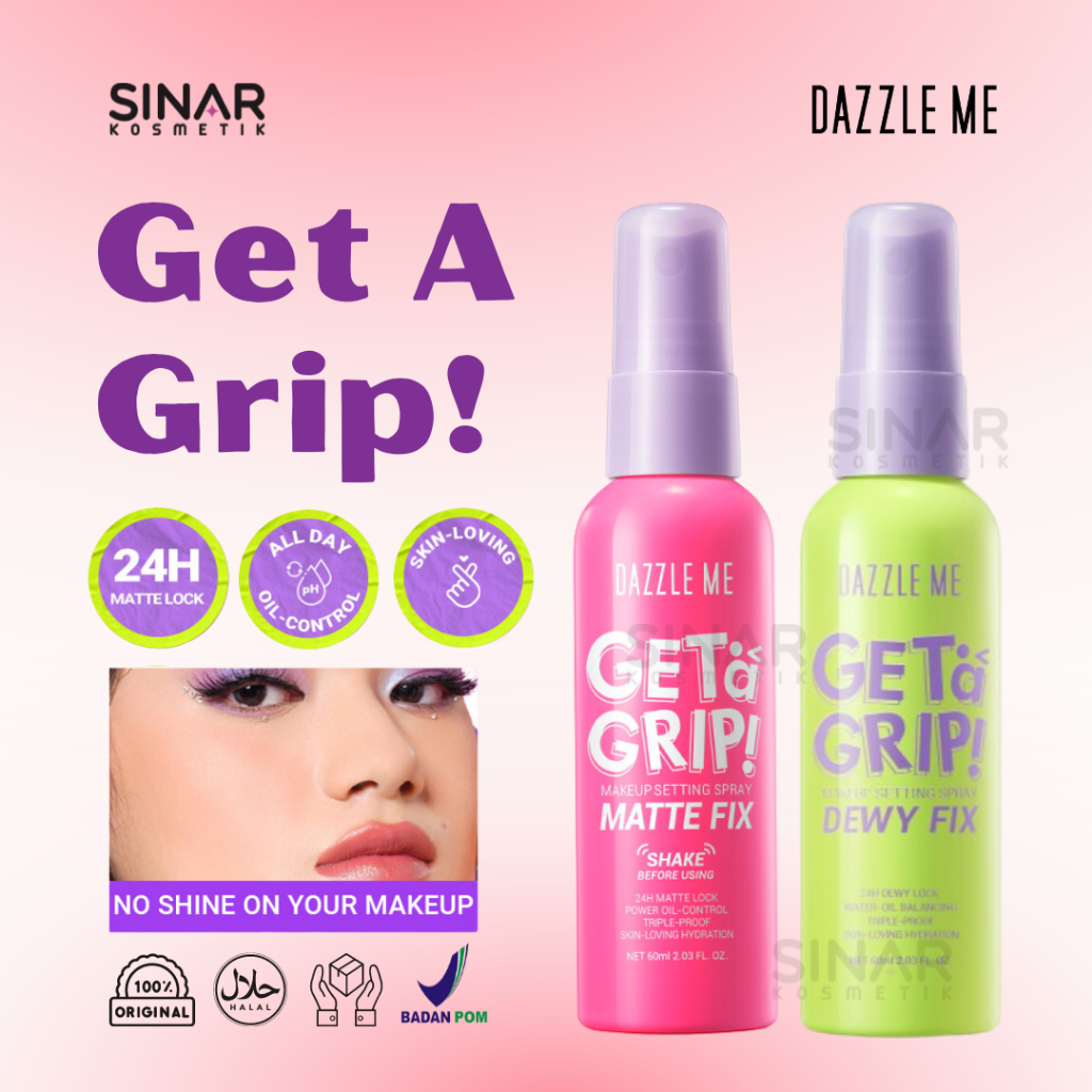 Jual Dazzle Me Get A Grip Make Up Setting Spray 60ml / Makeup Setting ...
