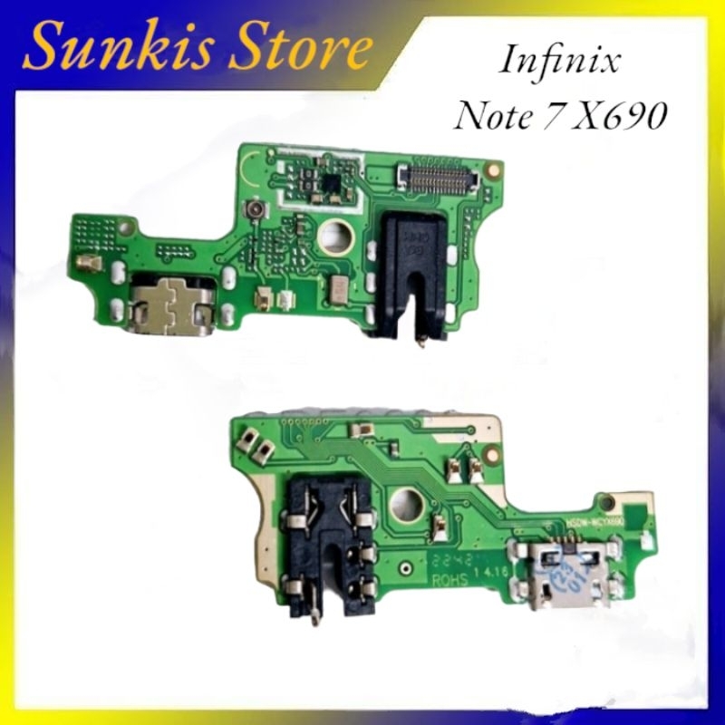 Jual Konektor Charger Infinix Note 7 X690 Papan Cas + Mic Board Charger ...