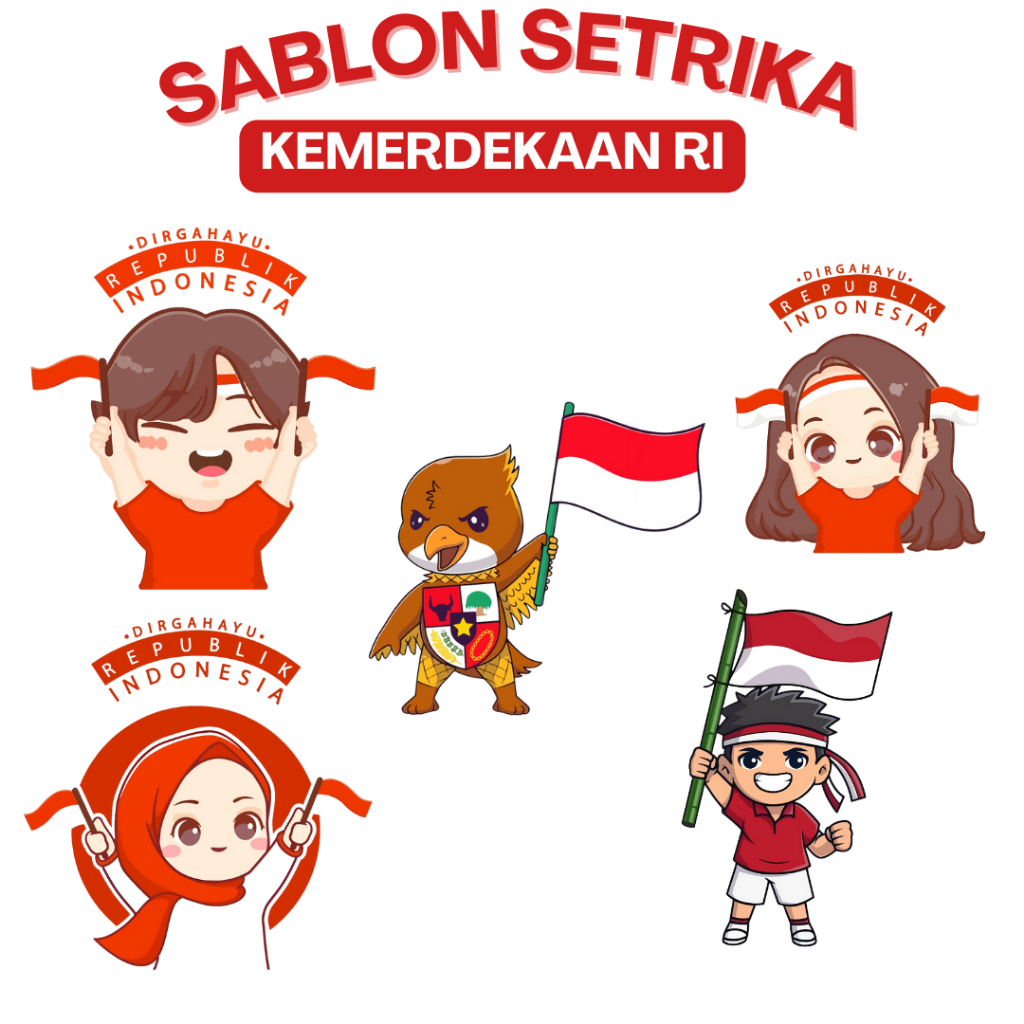 Jual Sablon Setrika Sablon Baju Tema TEMA KEMERDEKAAN INDONESIA Sablon ...