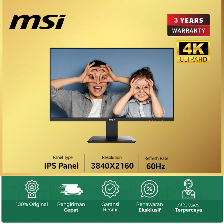 Jual Monitor LED MSI PRO MP273U Business Productivity - 4K UHD 27" Inch | Shopee Indonesia