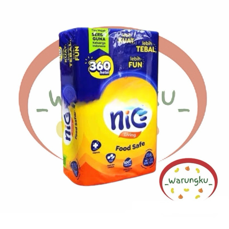 Jual NICE 360 Helai Tissue Wajah Tebal Food Safe Tisu | Shopee Indonesia