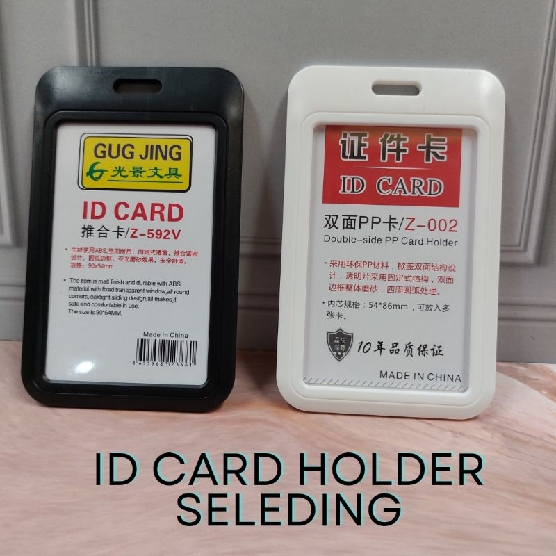 Jual Id Card Holder slide Nametag Holder Tempat Id Card | Shopee Indonesia