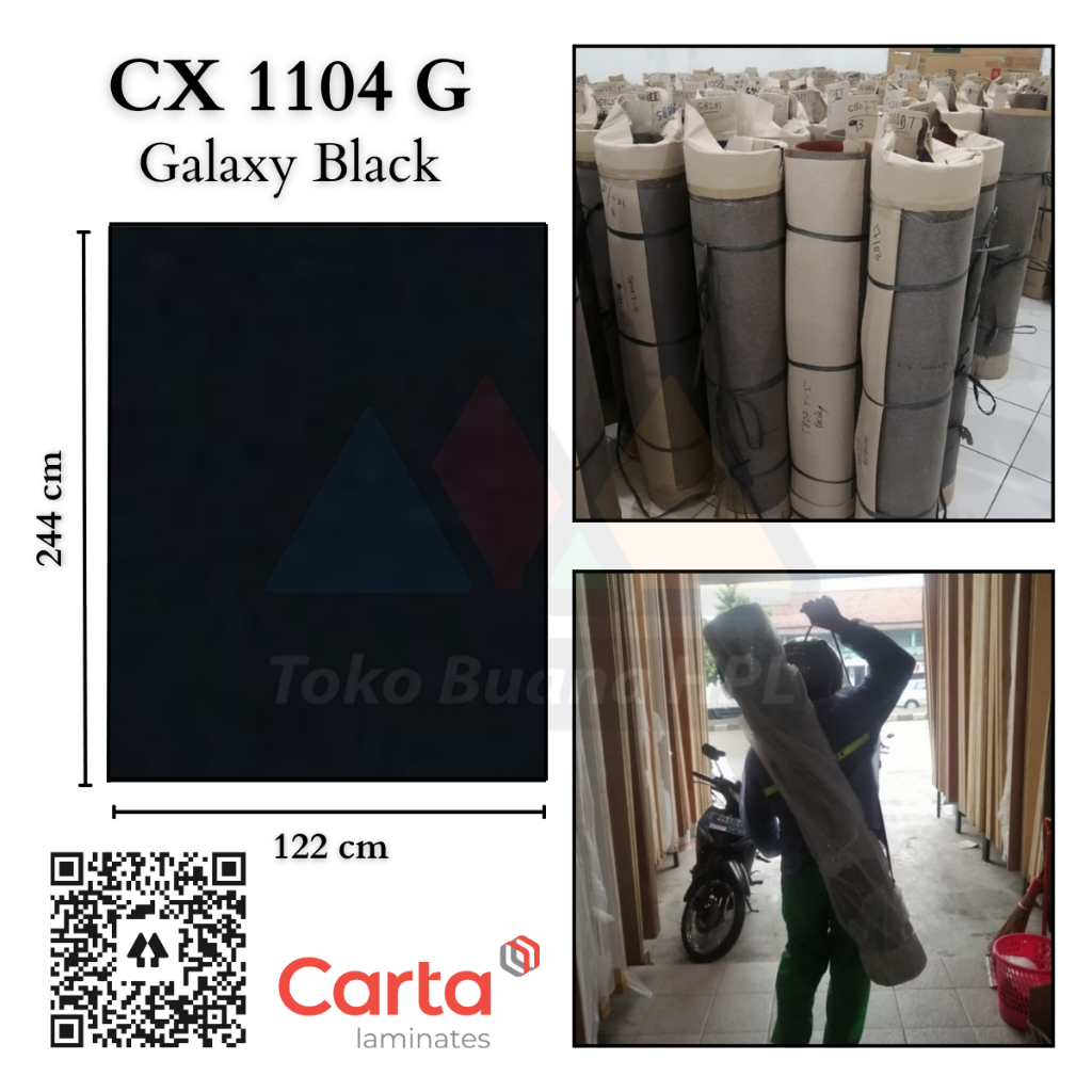 Jual CARTA HPL CX 1204 G GALAXY BLACK GOSEND BANDUNG | Shopee Indonesia