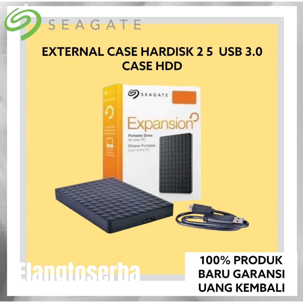 Jual CASSING 2,5INC Seagate Enclosure SATA 2,5 inch - Transparan USB 3 ...