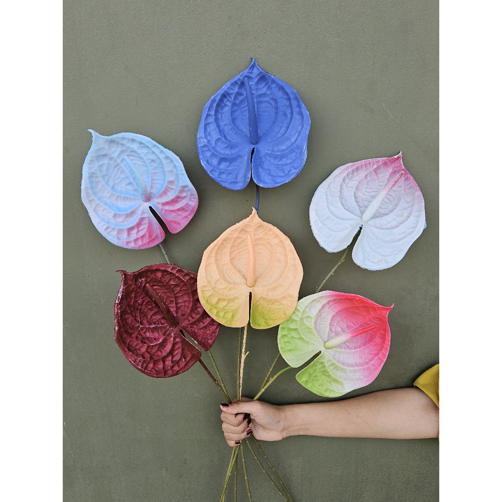 Jual bunga anthurium artificial bunga palsu hiasan dekorasi pernikahan ...