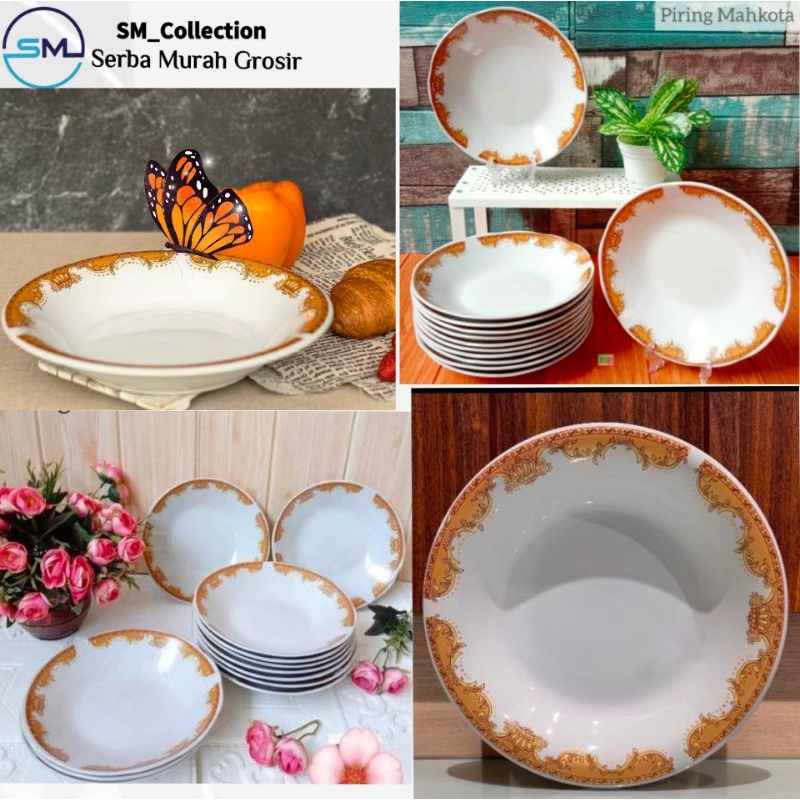 Jual piring keramik/piring makan/piring bulat/piring lilia | Shopee ...