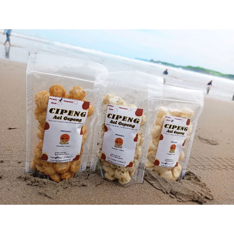 Jual Paket cipeng kemasan 70gr 3 rasa ( Asin , pedas , seaweed ...