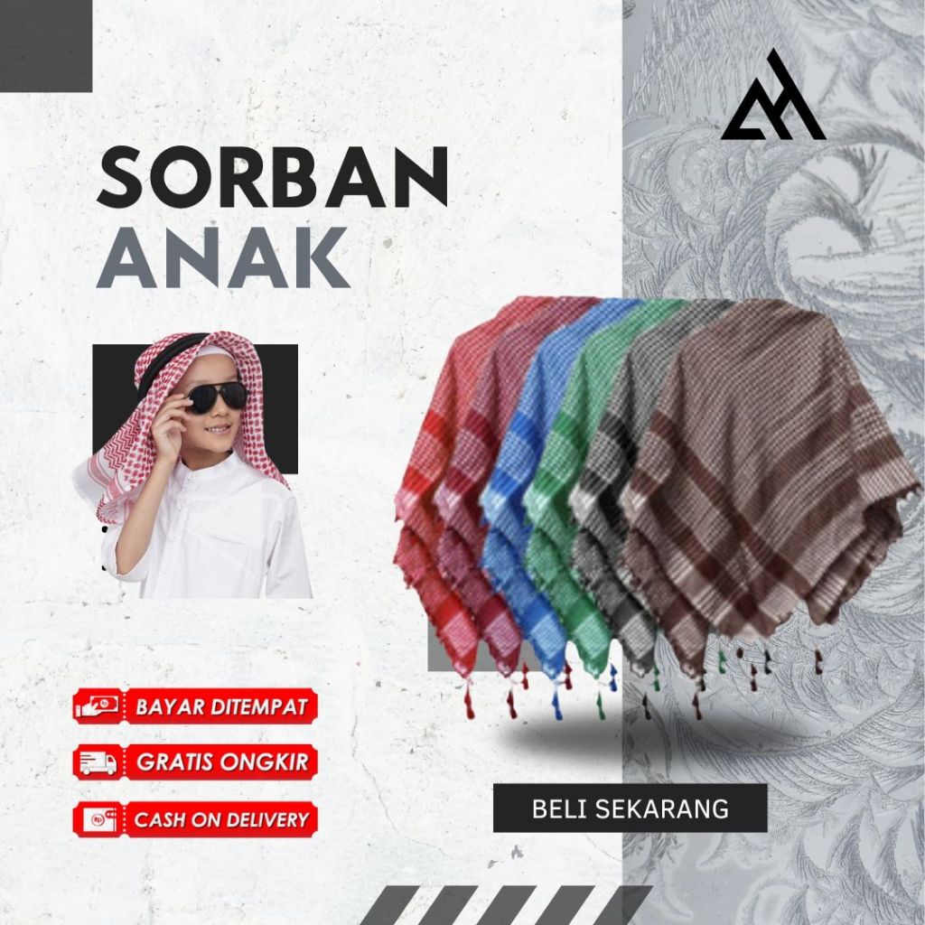 Jual Alhazen - Sorban Anak Laki Laki TK PAUD dan SD bentuk segitiga ...