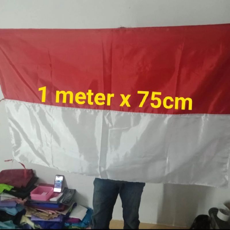 Jual Bendera Indonesia uk 1 meter x 75cm / Bendera Agustusan / HUT RI ...