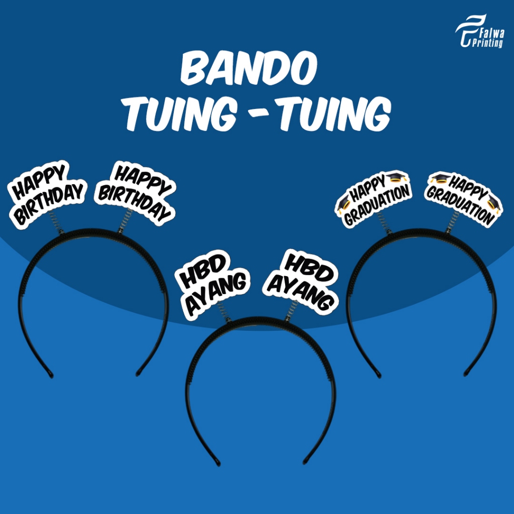 Jual Bando Tuing-Tuing Tulisan HBD Ayang | Happy Birthday | Happy ...