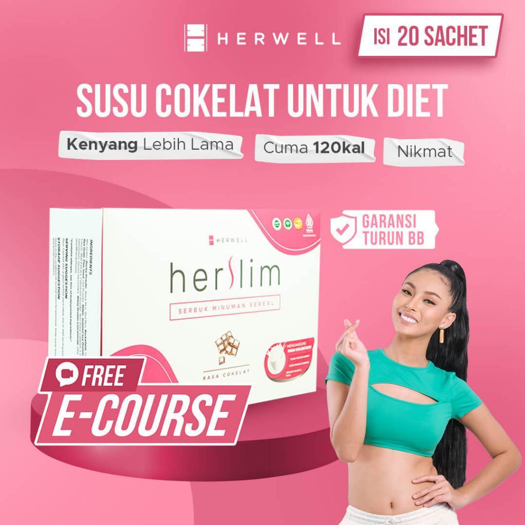 Jual HERSLIM - HERWELL SUSU COKLAT DIET/SUSU/COKLAT/MEAL REPLACEMENT HERWEL ORIGINAL OFFICIAL ...