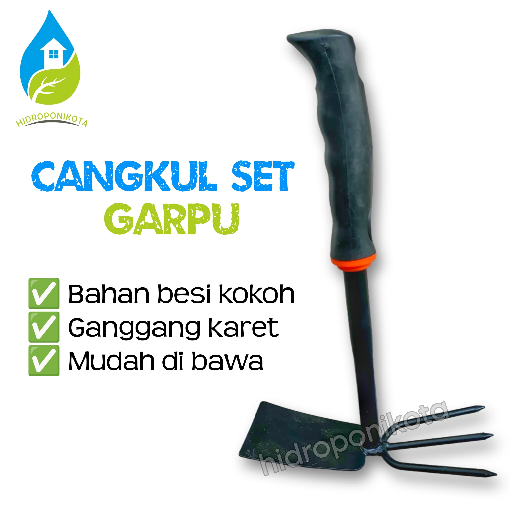 Jual Cangkul Tanaman Multifungsi - Alat Berkebun 2 in 1 - Cangkul Garpu ...