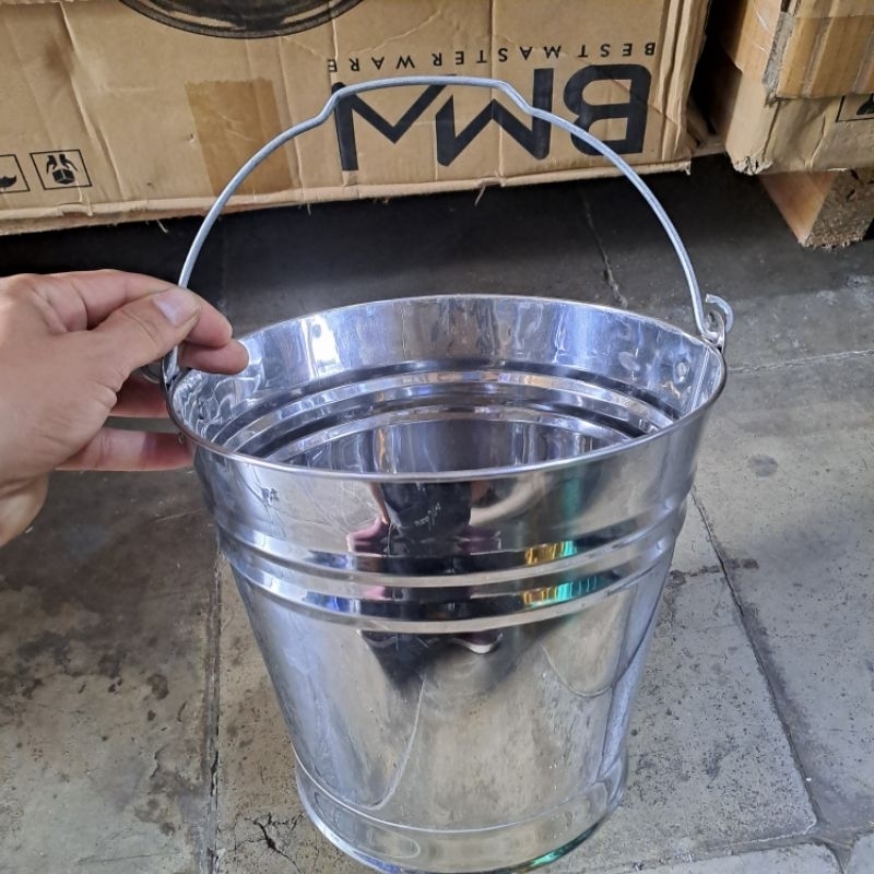 Jual Ember Stainless 5 Liter / Basin / Ember Timba / Food Box Wadah ...