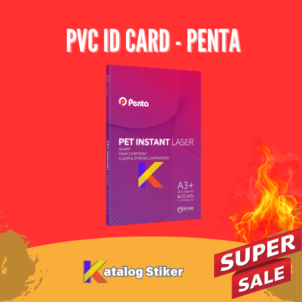 Jual Bahan ID Card | PVC ID Card Laser PENTA| PET Instant | Name Tag ...