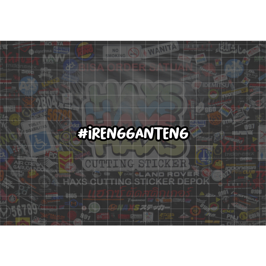Jual Cutting Sticker Ireng ganteng Ukuran 9 Cm Untuk Motor | Shopee ...