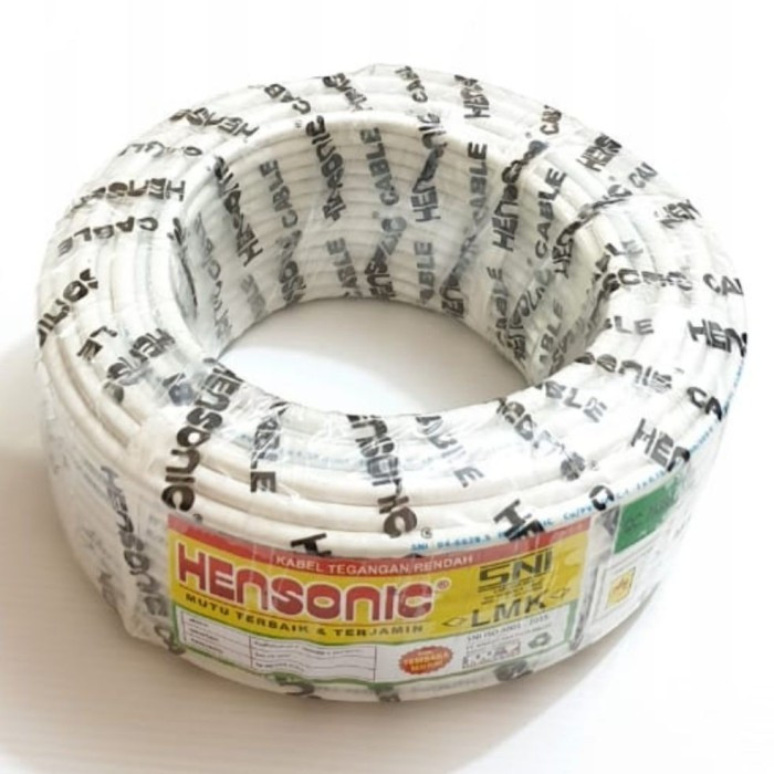 Jual Kabel Listrik Hensonic NYM 2x2,5 mm / NYM 2x2.5 mm Putih 50M SNI ...