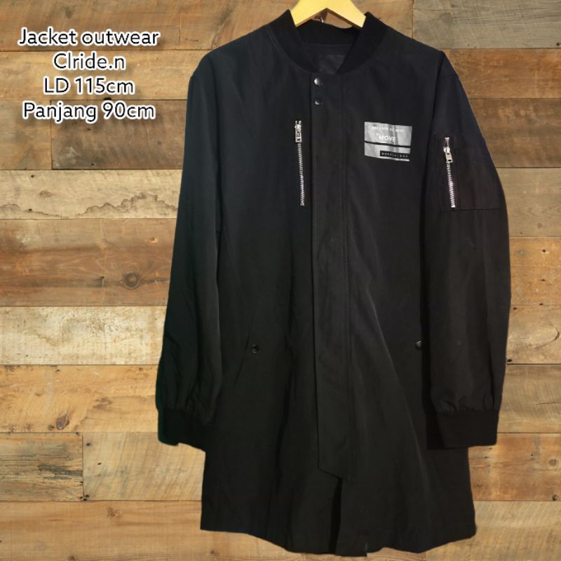 Jual jacket Clride.n Hitam panjang sepaha | Shopee Indonesia