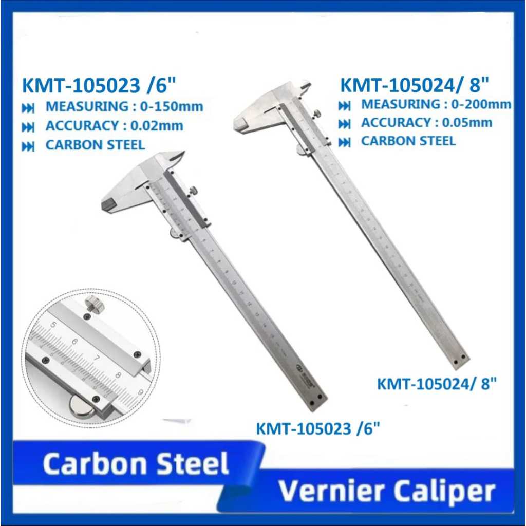 Jual Sigmat Besi Manual Vernier Caliper Alat Ukur Dimensi Stainless ...