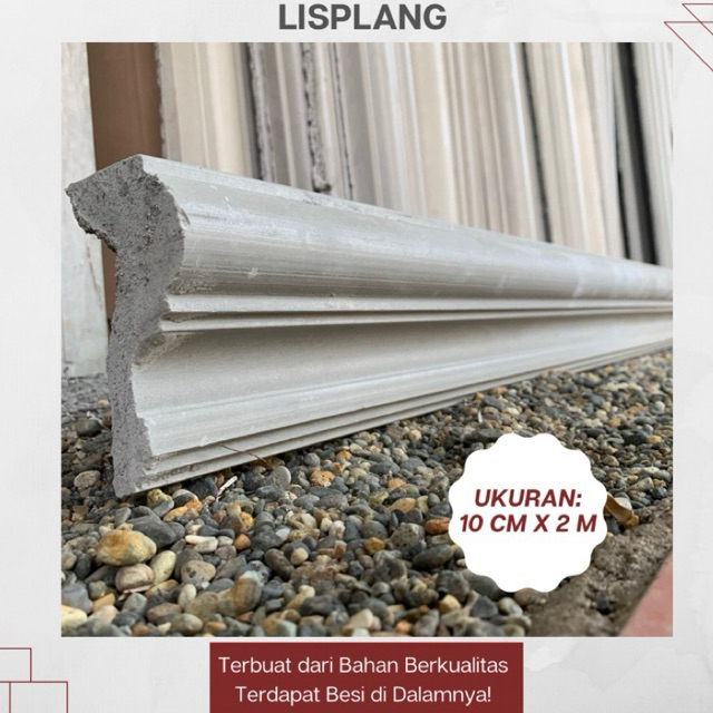 Jual Lisplang Beton 10 x 200 cm / lisplang, lis profil, lisplang beton ...