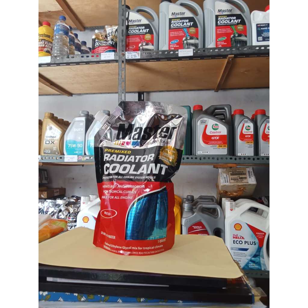 Jual MASTER AIR RADIATOR COOLANT MOBIL DAN MOTOR 1 QUART | Shopee Indonesia