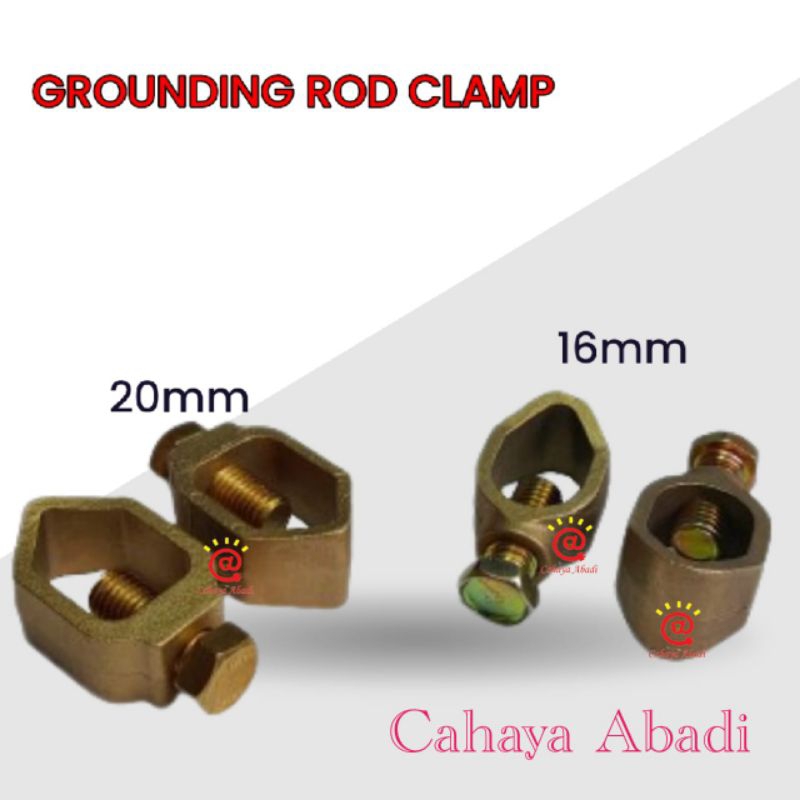 Jual Grounding Rod Clamp 16 mm 20 mm / Round Copper Ring 16mm 20mm ...