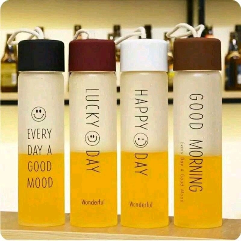 Jual B ( B103 ) BOTOL KACA LUCKY DAY DOFF 350 ML NO DUS TAHAN PECAH ...