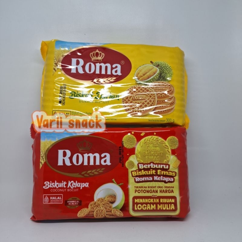 Jual Biskuit Roma Kelapa & Durian Isi 300gr | Shopee Indonesia