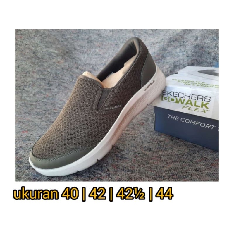 Jual sepatu slop pria slipon Skechers original ori asli go walk flex ...