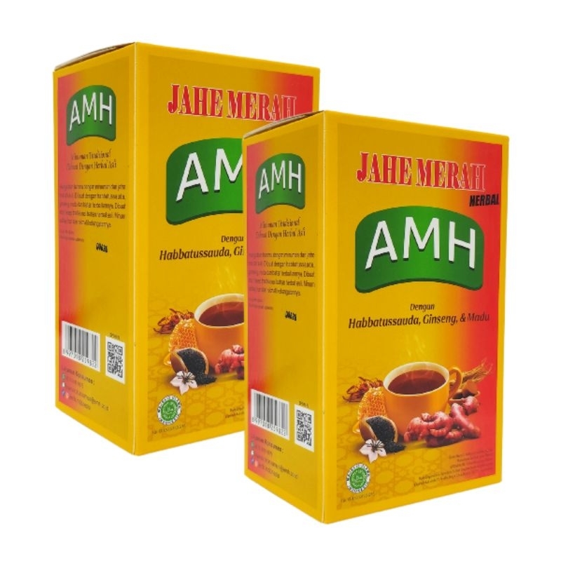 Jual Jahe Merah Herbal AMH box isi 20 sachet | Shopee Indonesia