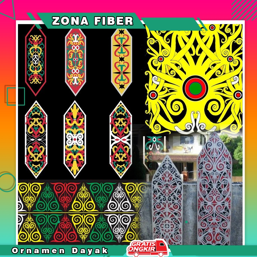Jual Cetakan Ornamen Dingding Motif Dayak cetakan ornamen dinding beton ...