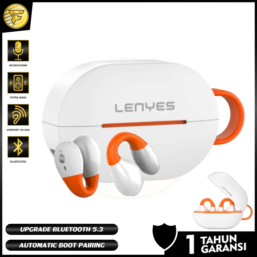 Jual LENYES Air 79 TWS earphone Bluetooth v5.3 Hifi BASS Stereo OWS ...