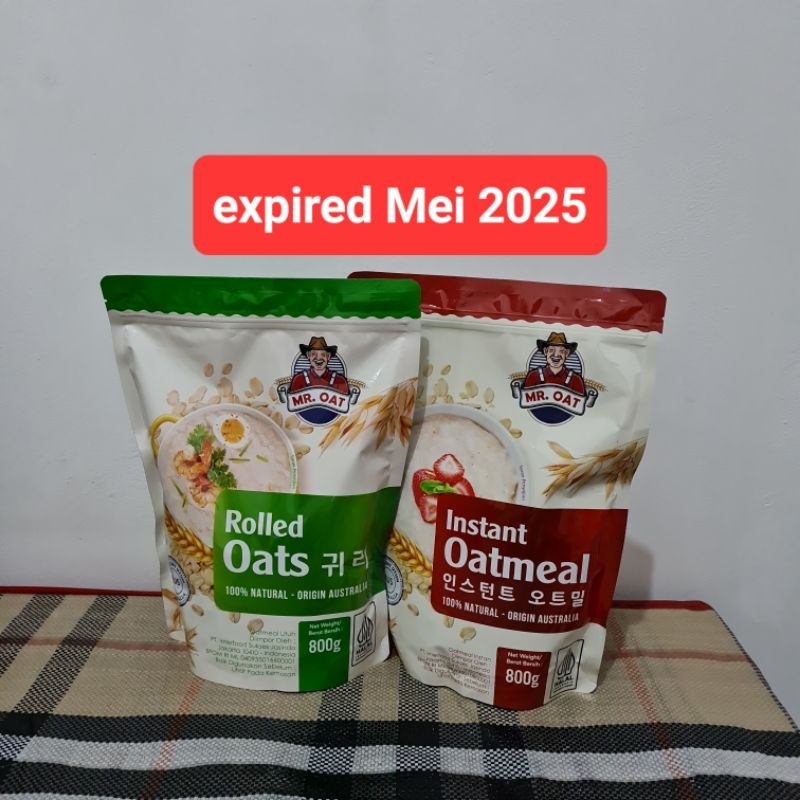 Jual Mr Oat Rolled Oat Instant Oatmeal 800g | Shopee Indonesia
