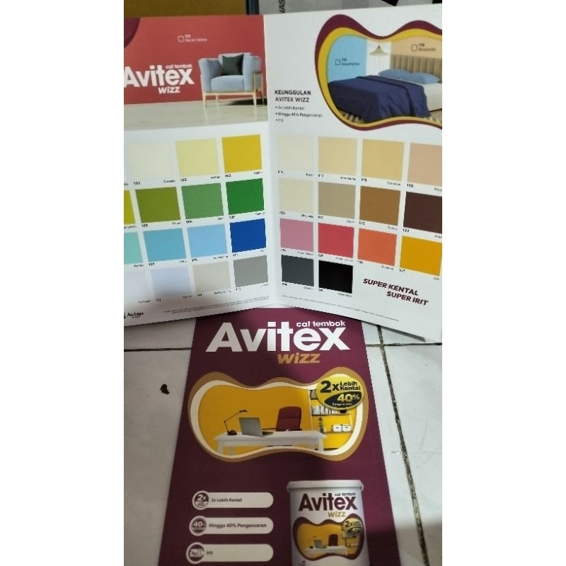Jual katalog cat avitex wizz,buku warna cat avitex wizz | Shopee Indonesia