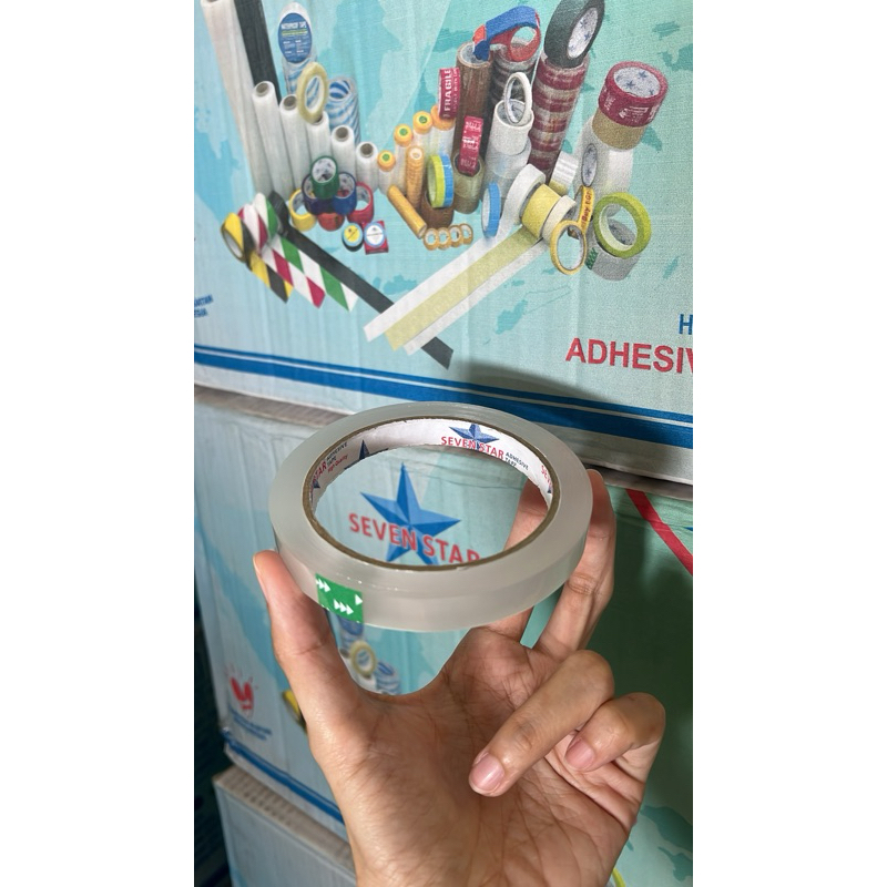 Jual Isolasi solasi Bening 1/2 inch 12mm 90Y ecer satuan | Shopee Indonesia