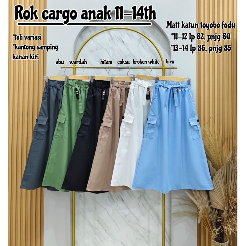 Jual Rok Cargo Anak 9-14 tahun & Dewasa - Rok Cargo Span Panjang Anak ...