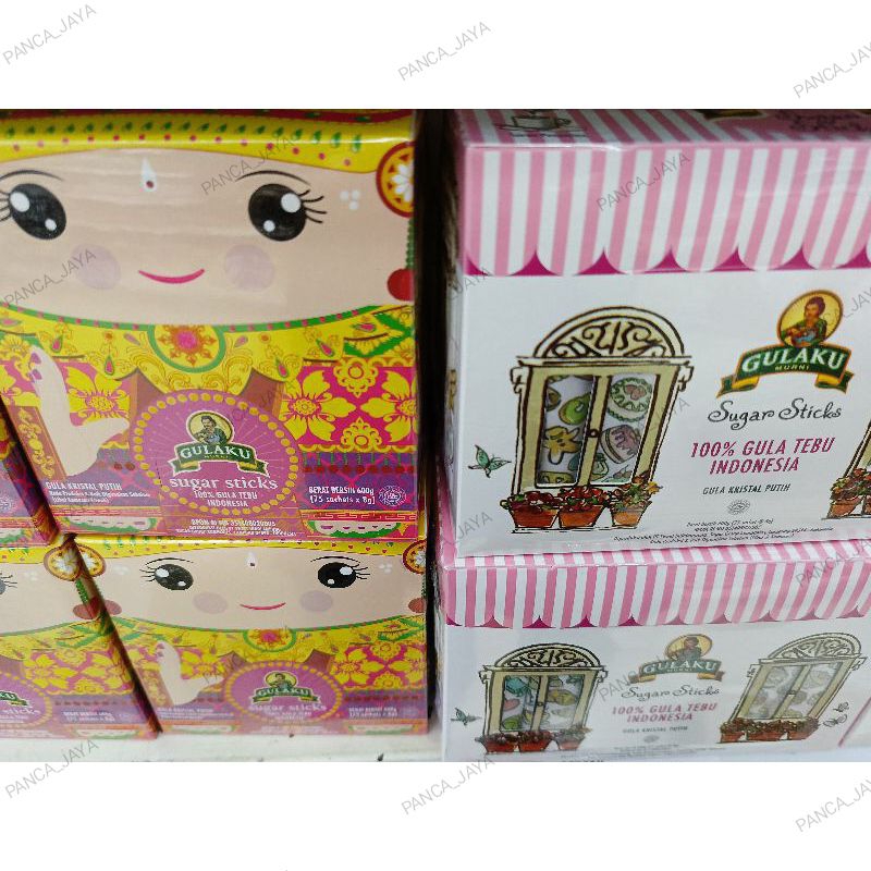Jual Gula Pasir Gulaku Stick Sachet Gulaku Box Bali Dan Paris Isi 75 ...