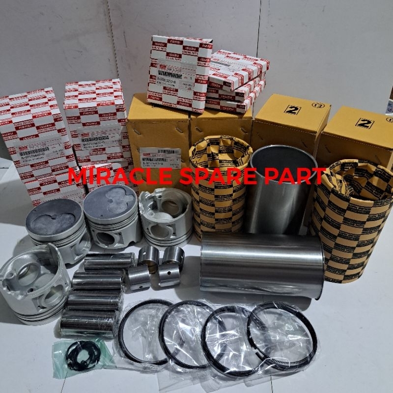 Jual Liner Set Liner Kit Boring Set Isuzu 4JG2 Turbo Intercooler ...