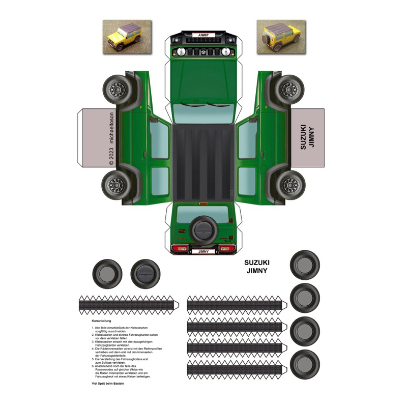 Jual lembar pola kertas papercraft car mobil/sport car/hypercar/classic ...