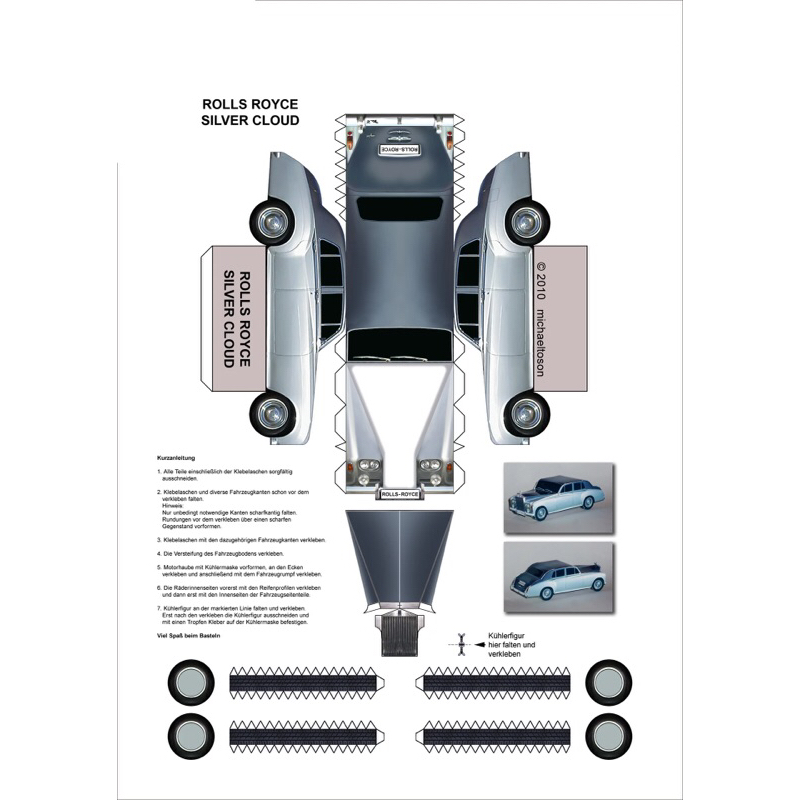 Jual lembar pola kertas papercraft car mobil/sport car/hypercar/classic ...
