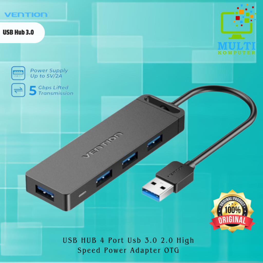 Jual Vention USB Hub 3.0 with Power Super Speed for Windows Mac Linux ...