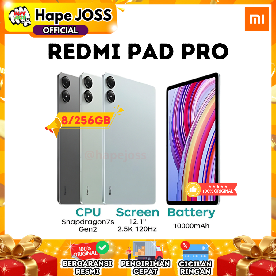 Jual Xiaomi Redmi Pad Pro 8/256GB Wifi Garansi Resmi | Shopee Indonesia