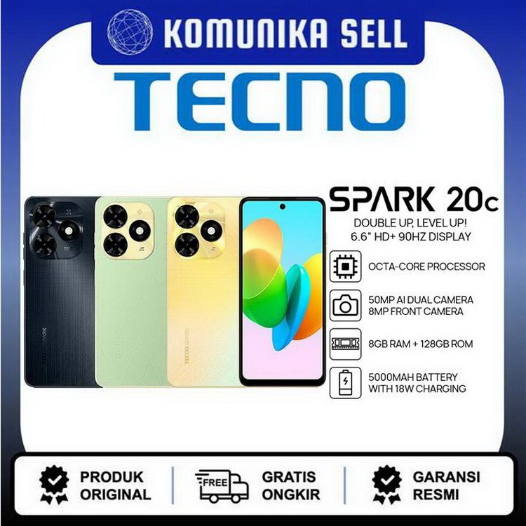 Jual Tecno Spark 20C - 8GB/128GB | Shopee Indonesia