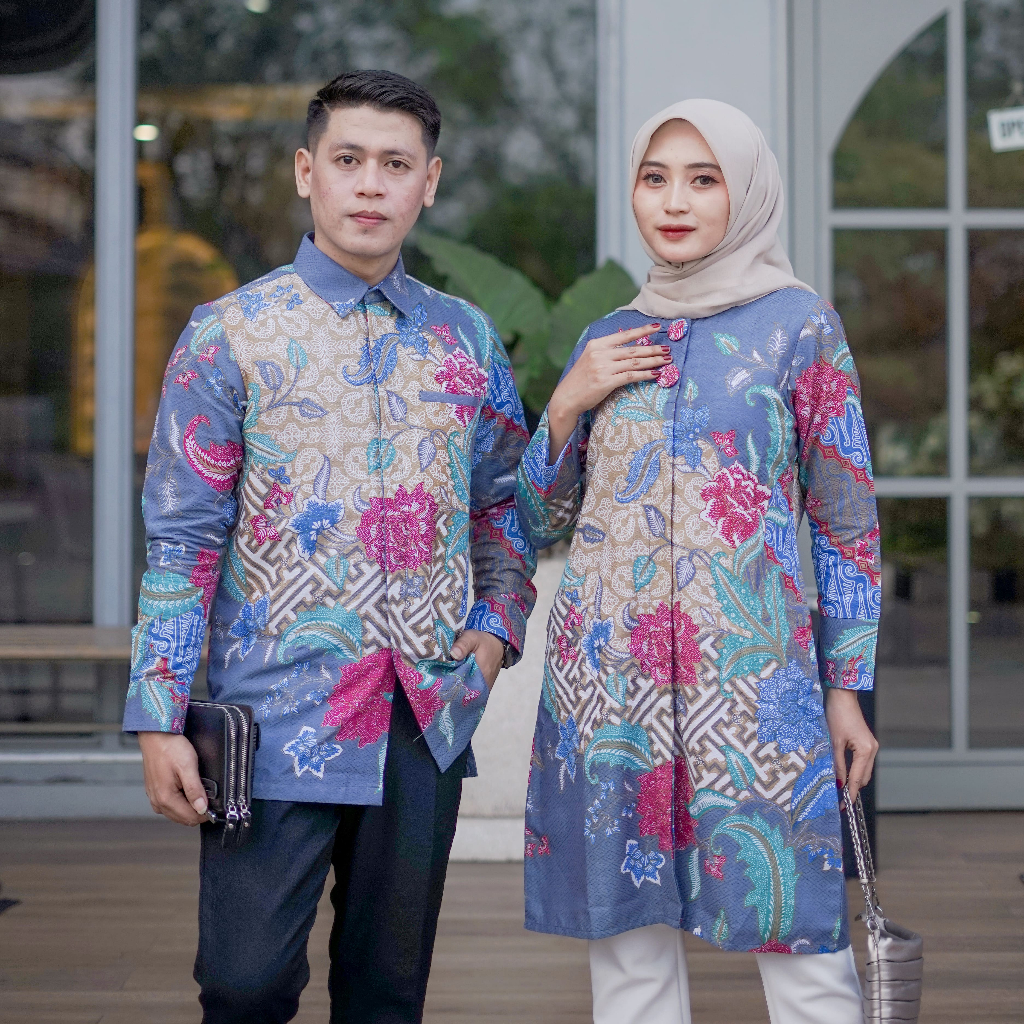 Jual Batik Trikot_Batik Couple Semi Tulis Lapis Furing Trikot Katun ...