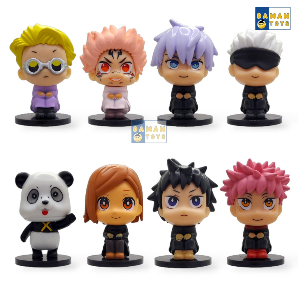 Jual Figure Jujutsu Kaisen Sukuna Gojo Satoru Yuji Itadori Panda set ...