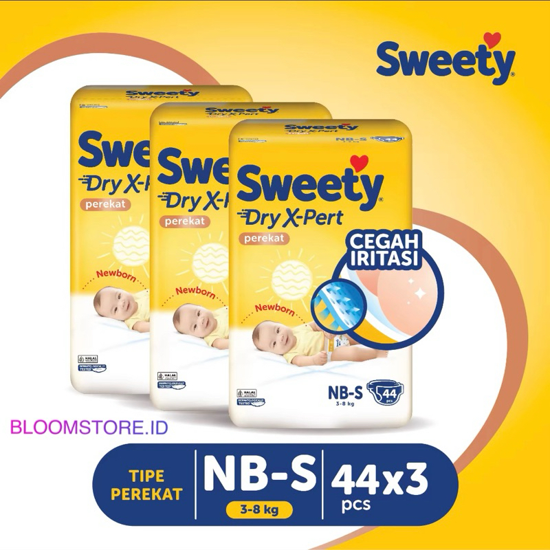 Jual PAKET 3 BAL SWEETY Bronze Pant Pants Popok Celana Sekali Pakai S36 S +2 S36+2 S38 36+2 38 ...